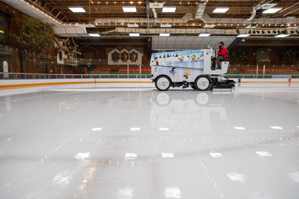 Electric Zam Meet Snoopys New Ice Resurfacing Machine